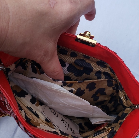 Felix Ray | Bags | Felix Rey Red Mesh Shoulder Bag | Poshmark
